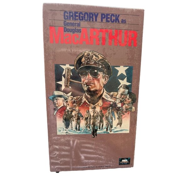 MCA | Media | New Sealed Gregory Peck As Macarthur Vhs 989 Mca ...
